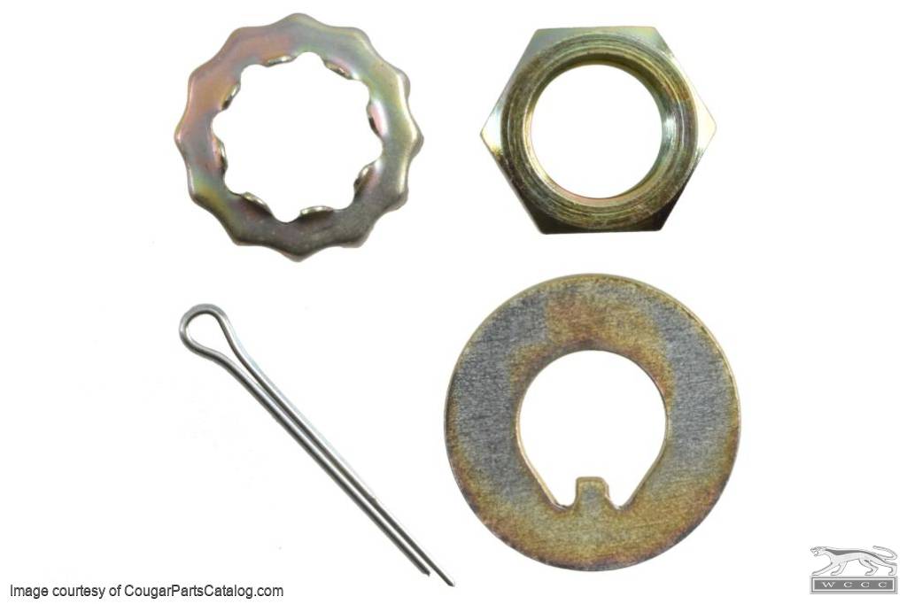 Spindle Nut Kit - 13/16-20 Thread - Repro ~ 1970 - 1973 Mercury Cougar ...