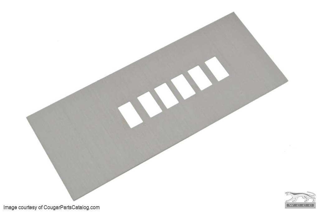 Console Overlay - Shift Indicator Plate - Aluminum - Repro ~ 1967 ...