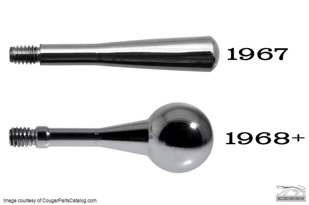 Wand - Remote Side View Mirror - Repro ~ 1968 - 1973 Mercury Cougar ...