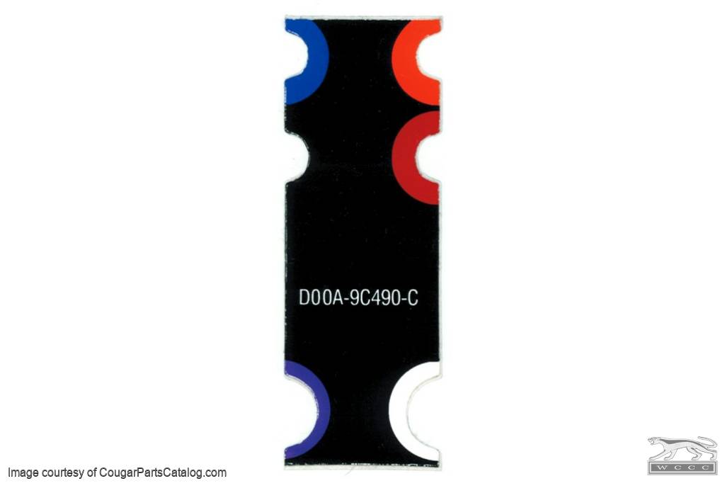 Decal - Vacuum Tree - Repro ~ 1970 Mercury Cougar / 1970 Ford Mustang ...