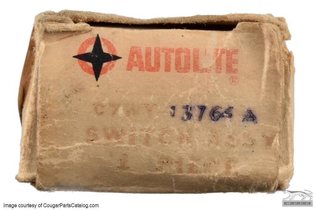 Dash Toggle Switch - Map Light - Passenger Side - XR7 - NOS ~ 1967 ...