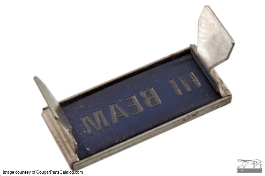 Lens - High Beam indicator - BLUE - Used ~ 1967 Mercury Cougar ( 1967 ...
