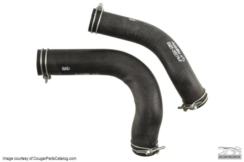 Hose Kit - Radiator - 351W - 20 Inch - w/ Clamps - With FoMoCo Logo ...