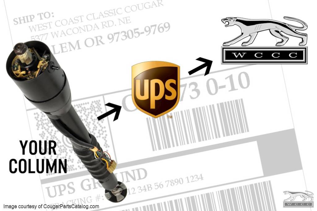 Call Tag / Return Label - UPS - Tilt Columns - New ~ 1967 - 1973 ...